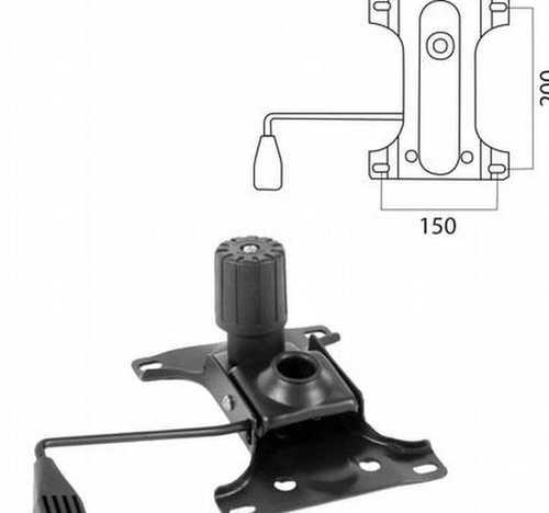 Механизм качания для кресла топ ган 150х200 мм