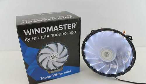 Кулер башня (Intel/AMD) WindMaster Tower White Min