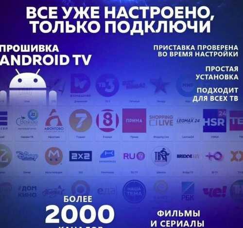 Приставка тв андроид смарт SMART box tv Android