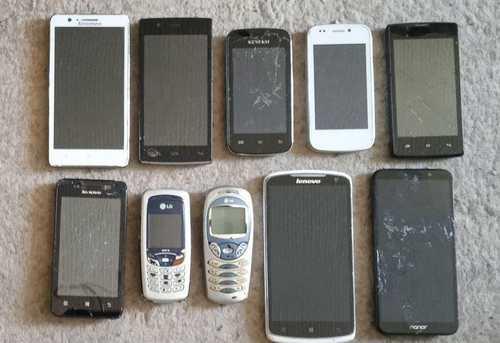 Телефоны в ремонт,на запчасти