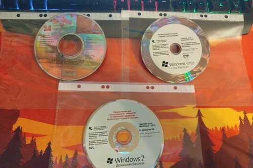 Лицензионные диски Windows (без ключей)