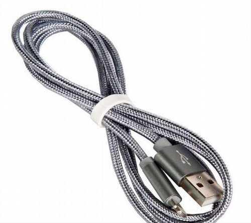 Кабель USB hoco X2 knitted для Lightning, 2.4А, дл