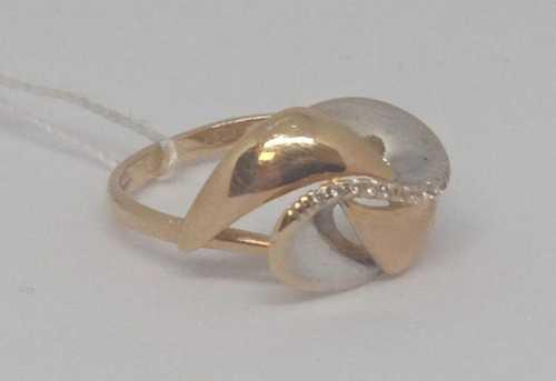 Золотое кольцо 585 пр с фианитами р 16