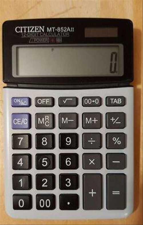 Калькулятор Citizen MT-852A II