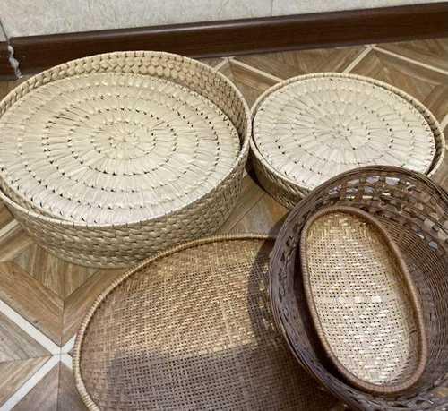 Корзины плетеные декоративные и для хранения