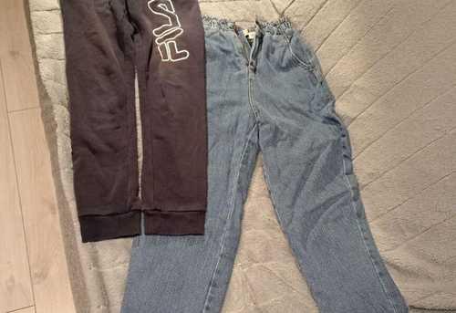 Утеплённые джинсы Gloria jeans и брюки fila