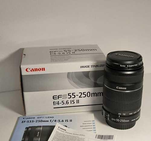 Canon EF-S 55-250mm f/4-5.6 IS II Новый Гарантия