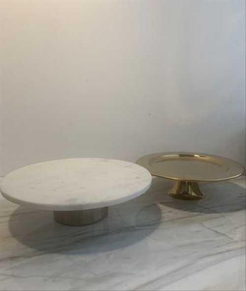 Мраморная тортовница H&M home
