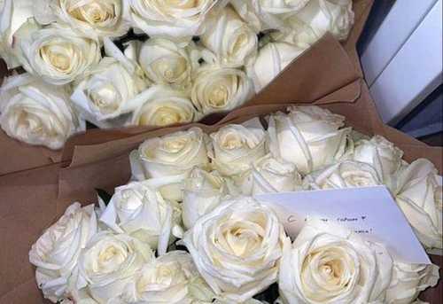 Белые розы. Букет из роз