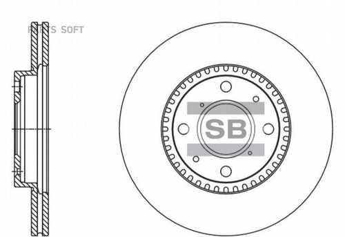 Sangsin brake SD4803 Диск тормозной