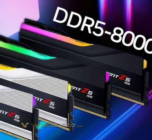 DDR5 G.Skill 48Gb 8000Mhz F5-8000J4048F24GX2-TZ5RK