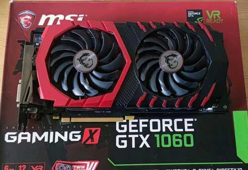 Nvidia GTX 1060 6GB MSI gaming X