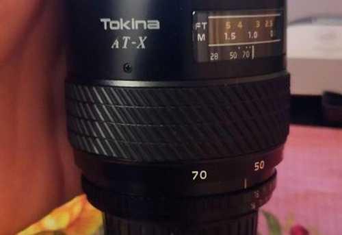 Tokina ATX AF 28-70mm 2.8 полный кадр. Японец