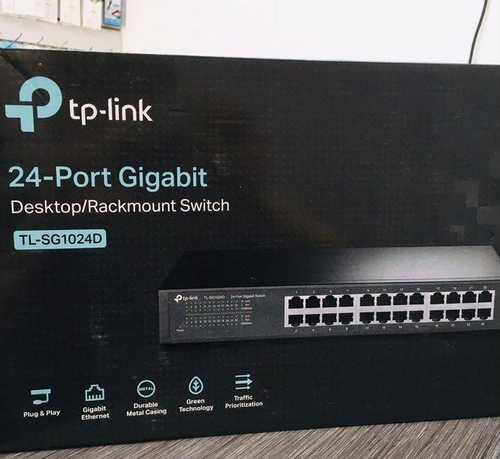Коммутатор TP-Link 24-Port Gigabit TL-SG1024D