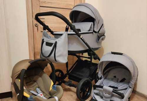 Коляска Adamex Zico Deluxe3в1+Cybex Aton Basic2023