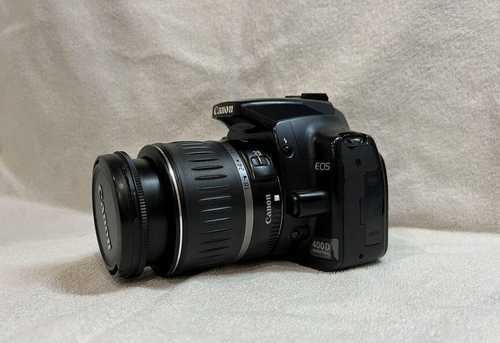 Зеркальный фотоаппарат Canon 400d + EFS 18-55 mm