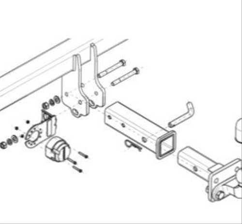 Фаркоп Mercedes GLE-Class w166, ML w166, M w164