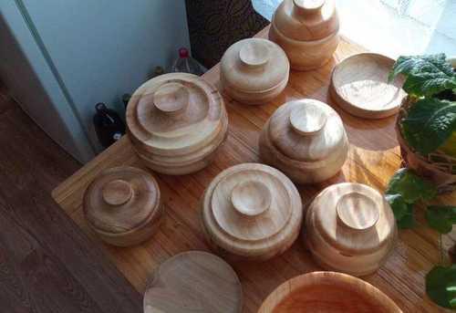 Деревянная посуда ручной работы настольная лампа
