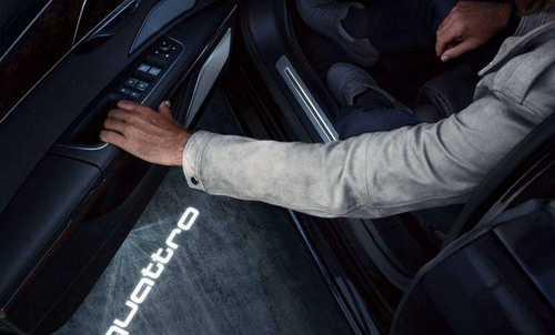 Led подсветка дверей Audi Quattro
