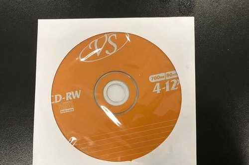 Чистые диски CD-RW болванки в конверте