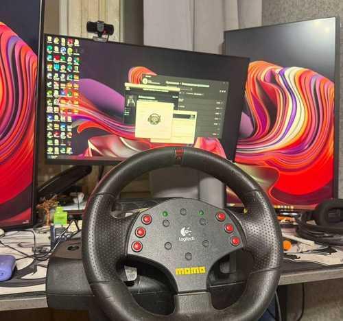 Игровой руль Logitech Momo racing