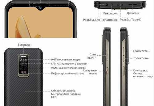 Ulefone Armor 17 Pro, 8/256 ГБ