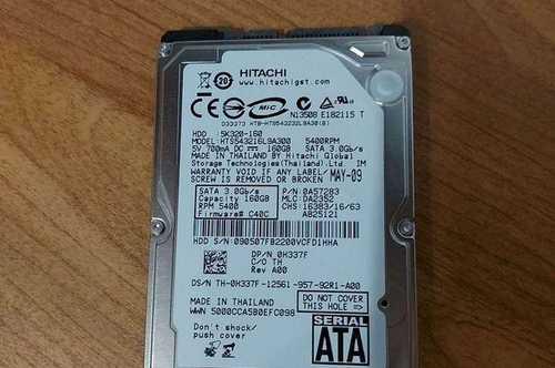 160гб Hdd жеский диск от ноута