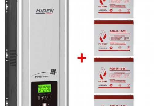 Ибп Hiden Control HPS30-6048 + Рубин AGM-U 12-55 x
