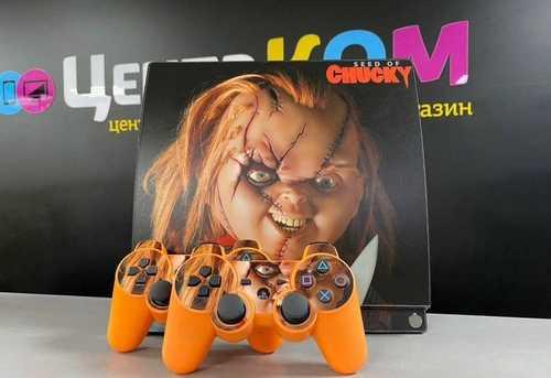 PS3 Slim "Seed Of Chucky" + 2 геймпада