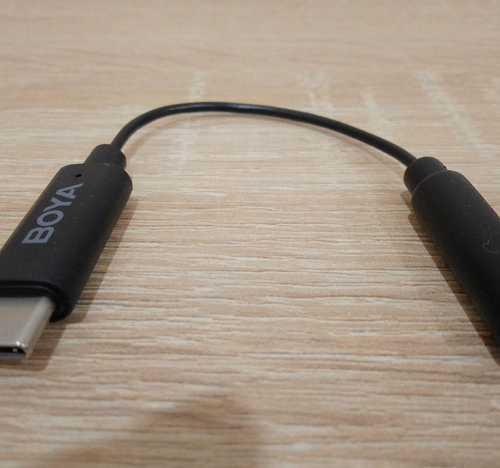 Новый адаптер Boya BY c 3.5 мм TRRs на USB Type-C