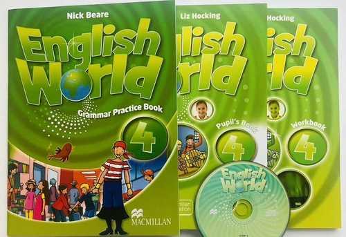 English world 4 + grammar practice book 4 комплект
