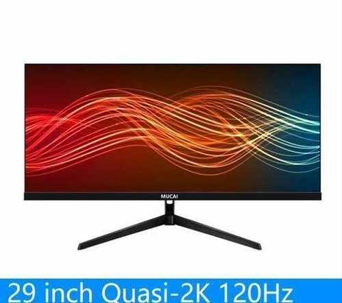 Монитор mucai 29" 120гц 2к Новый