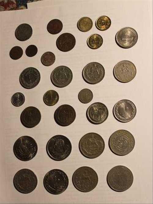 Монеты Ирана, Афганистана, Турции