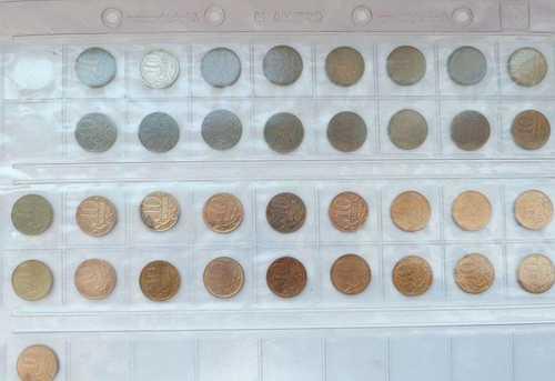 Монеты 1,5,10 и 50 копеек разных лет