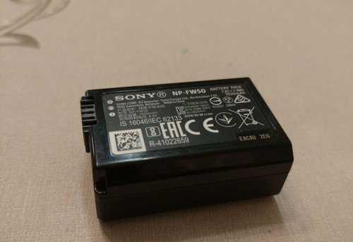 Аккумулятор для фотоаппарата sony NP-FW50