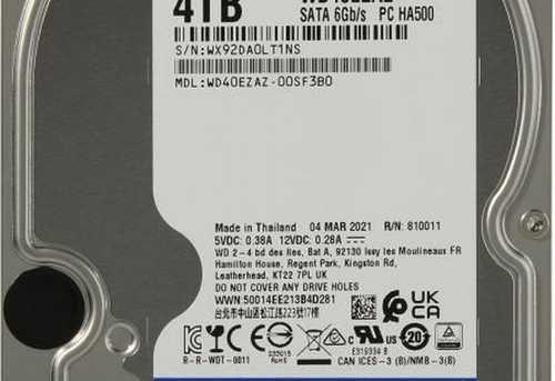 Жесткий диск 3.5" Western Digital Blue 4 Тб WD40ez