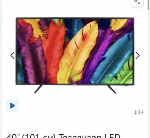 40" (101 см) Телевизор LED dexp F40D7200E черный