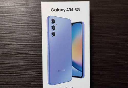 Смартфон Samsung Galaxy A34 5G 256GB Лавандовый