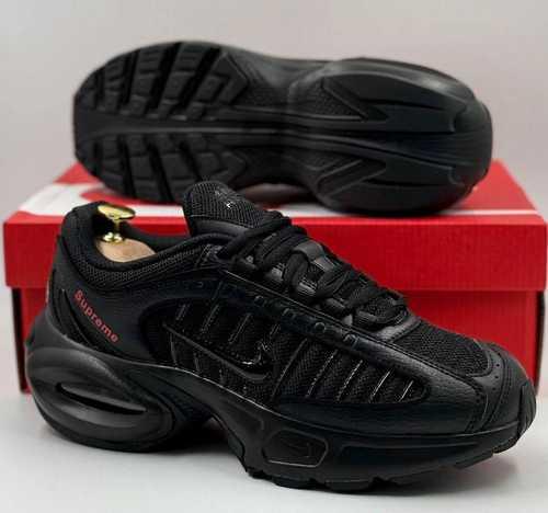 Кроссовки nike air max tailwind 4 x supreme black