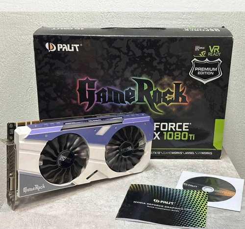 Видеокарта GTX 1080 ti 11gb Palit GameRock