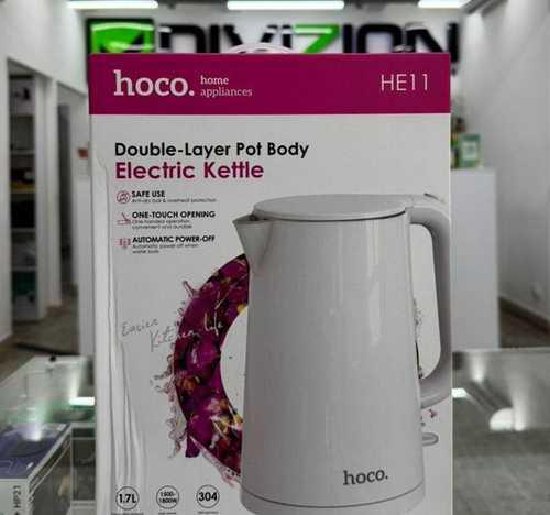 Чайник электрический Hoco HE11 1.7L, White