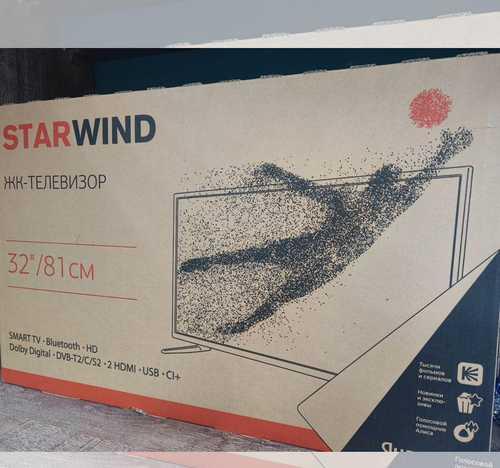 Новый Телевизор starwind LED32SG305