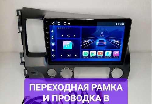 Android магнитола Honda Civic седан, хетч