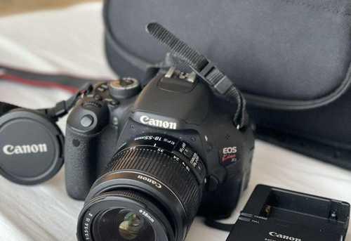 Зеркальный фотоаппарат canon eos kiss x5 600d