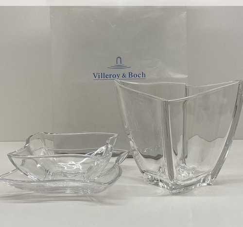 Ваза, салатник, блюдо Villeroy&Boch, хрусталь