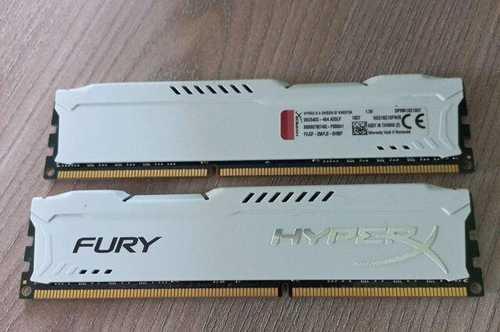 Оперативная память Fury HyperX ddr3 2х8 gb