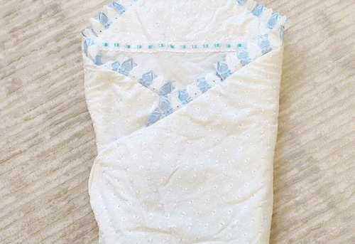 Конверт-одеяло на выписку для мальчика осень-зима