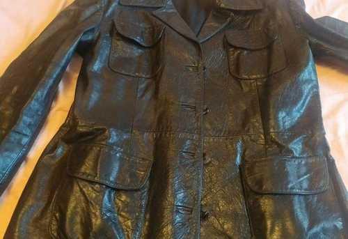 Куртка кожаная женская 48 размер италия