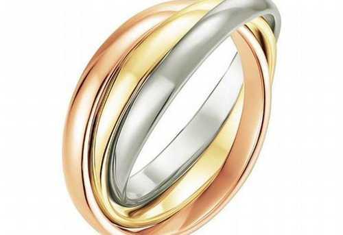 Золотое кольцо женское Адамас Тринити