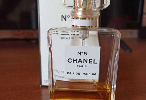 Духи женские chanel 5, оригинал, остаток 15 мл